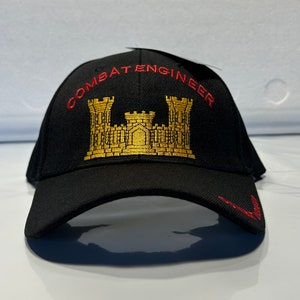 US Army Combat Engineer Ball Cap Korea Vietnam OEF OIF Gulf War Vet 12B ...
