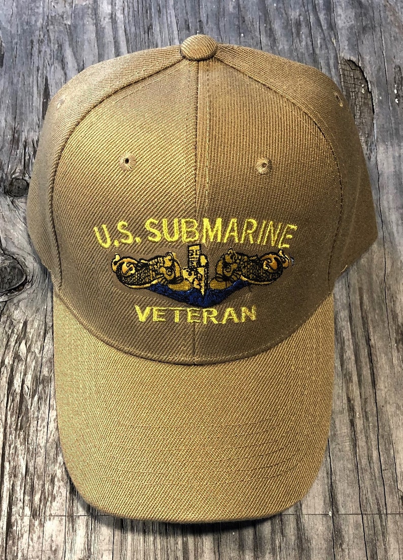 U.S. Submarine Veteran Ball Cap Officer GOLD Dolphins Navy Sub - Etsy