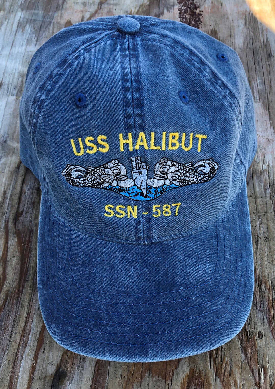 USS Halibut SSN-587 Submarine Ball Cap Enlisted Silver - Etsy