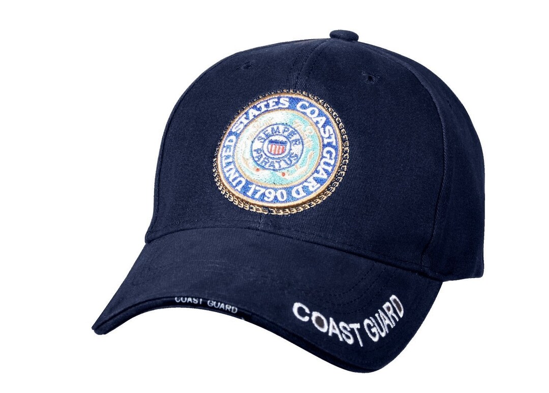 US Coast Guard Ball Cap USCG Veteran Direct Embroidery Premium Brushed ...