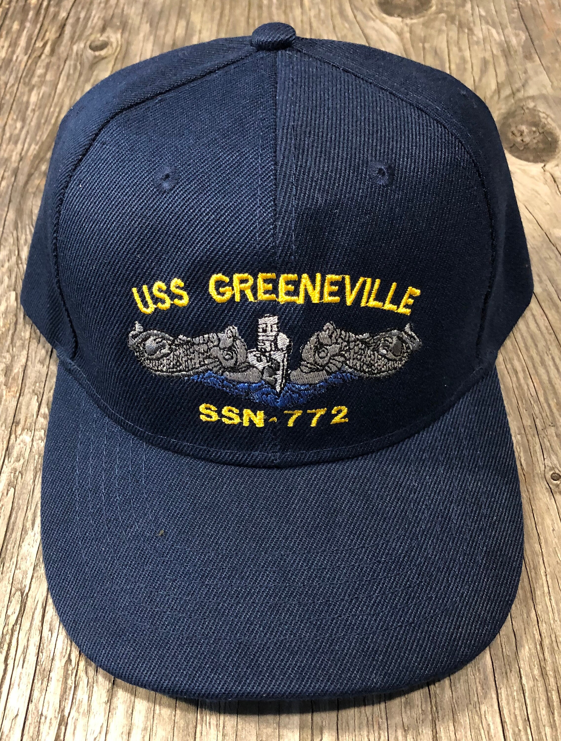 USS Greeneville SSN-772 Ball Cap Embroidered Submarine Silver | Etsy