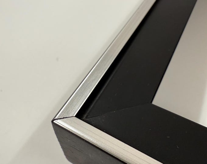 Black Frame With Silver Metal Trim – Modern & Contemporary Home Decor ...