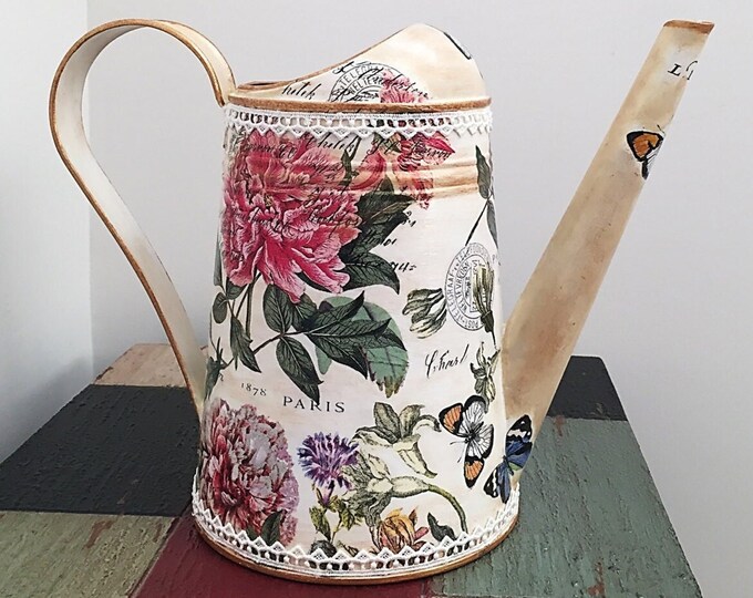 Decorative Metal Watering Can, Deck Decor, Porch Decoration, Garden ...