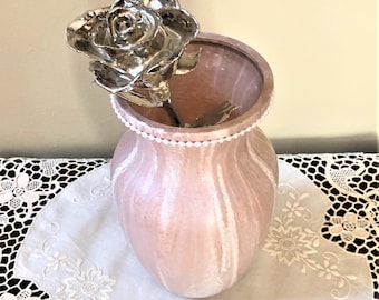 Pink Marble Vase - Etsy
