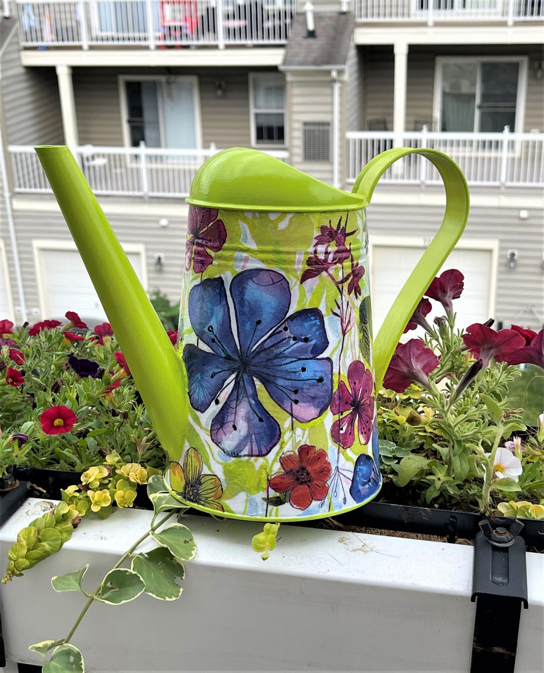 Metal Watering Can, Indoor Water Can, Gift for Gardener, Handcrafted ...