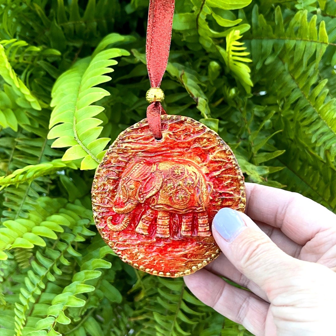 Art Christmas Tree Ornament, Handmade Xmas Tree Decor, Xmas Tree Wooden ...