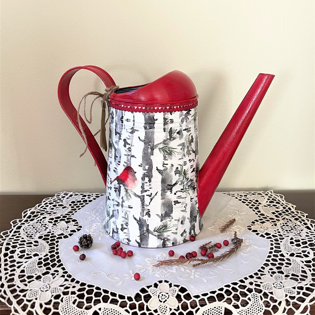 Metal Watering Can, Flower Vase, Outdoor Water Can, Indoor Watering Can ...