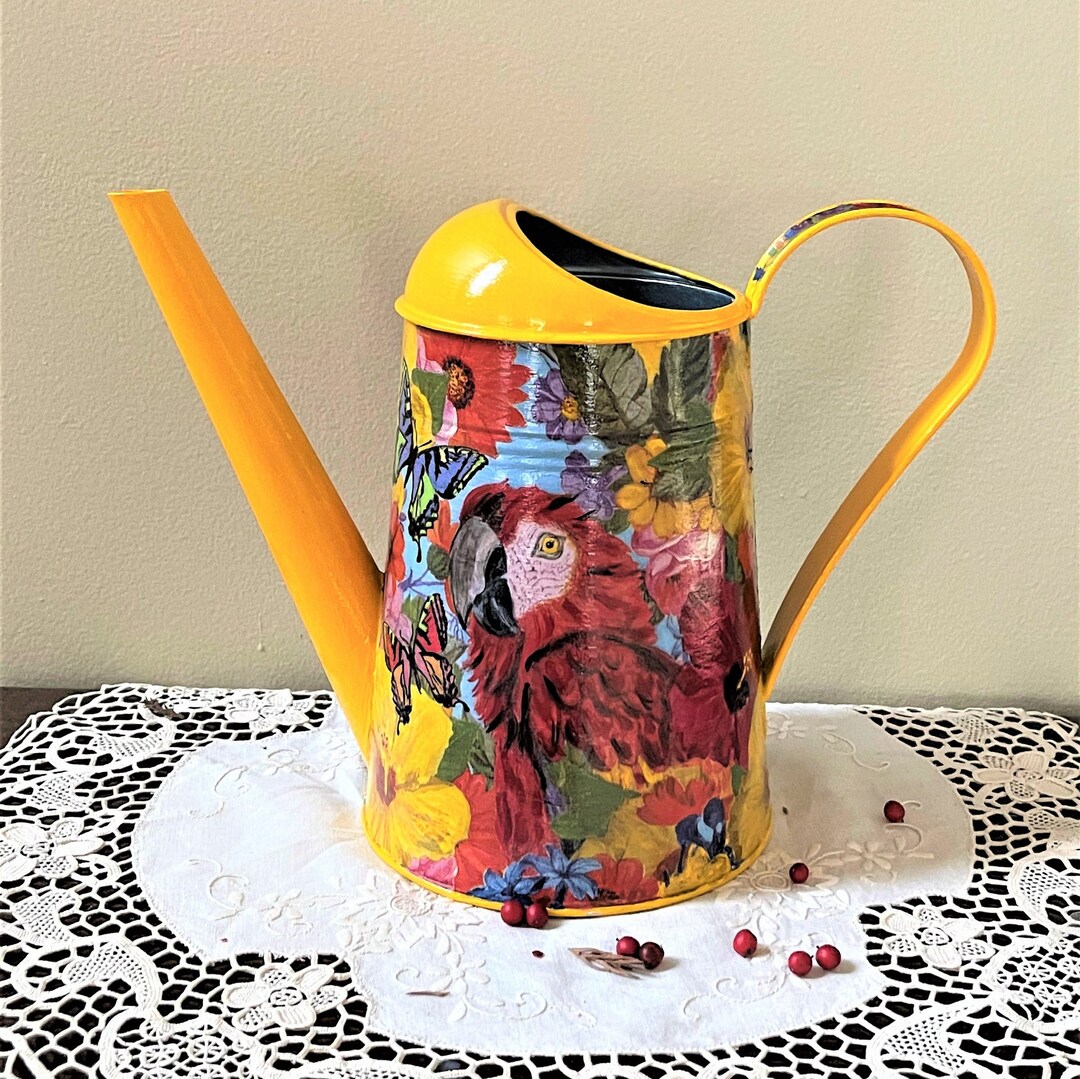 Metal Watering Can, Metal Water Can, Metal Pitcher, Garden Decoration ...