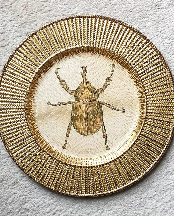 Decorative Hand-painted Plate Wall Decor Round Plate - Etsy