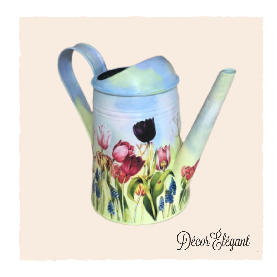 Metal Watering Can, Flower Vase, Garden Water Can, Garden Decoration ...