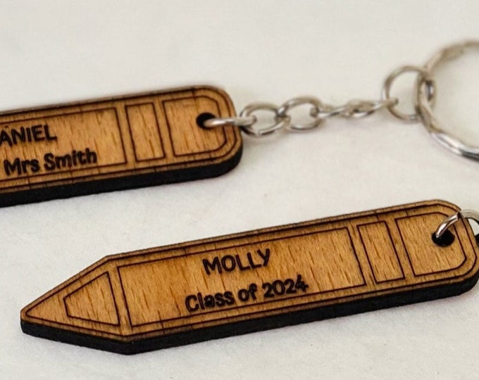End of Year/christmas Student Class Gift Keyrings - Personalized ...