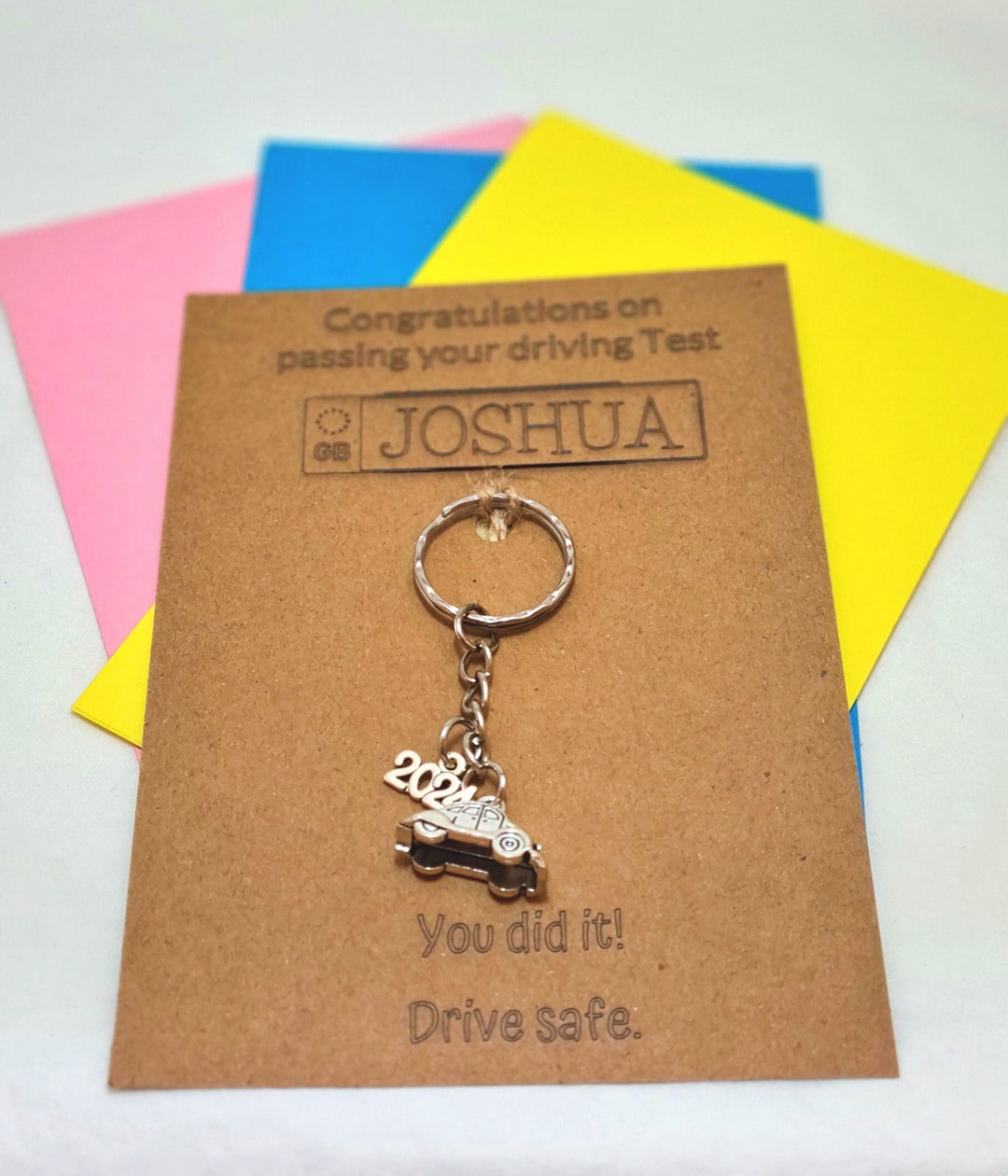 Driving Test Gift, New Driver Keyring, You Passed, Driving Test Passed ...