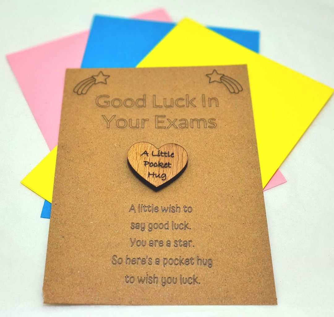 Good Luck in Your Exams Pocket Hug, Good Luck Gcse's, Good Luck A ...