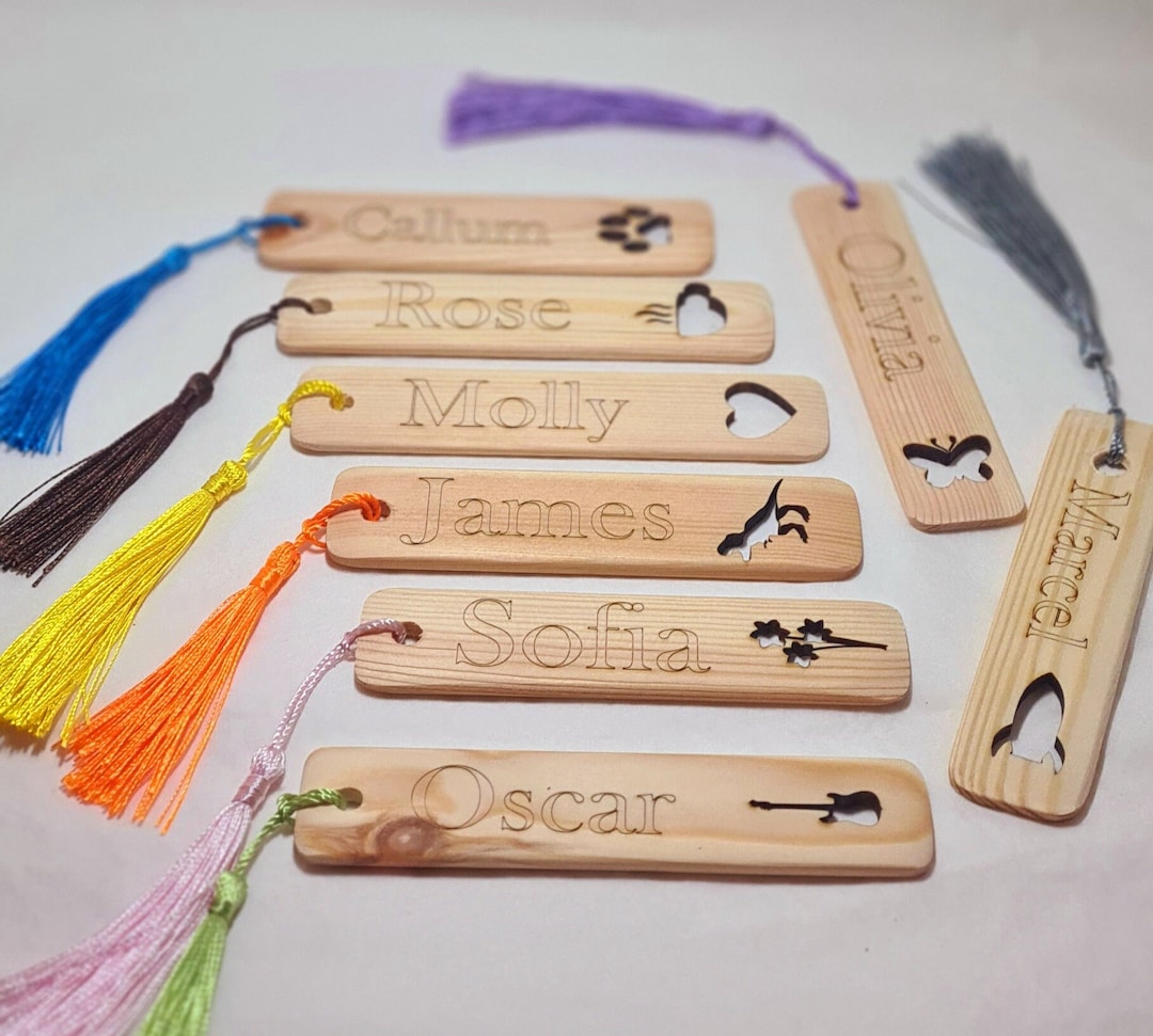 Personalised Wooden Bookmark Gift Idea - Any Name - Student Incentive ...