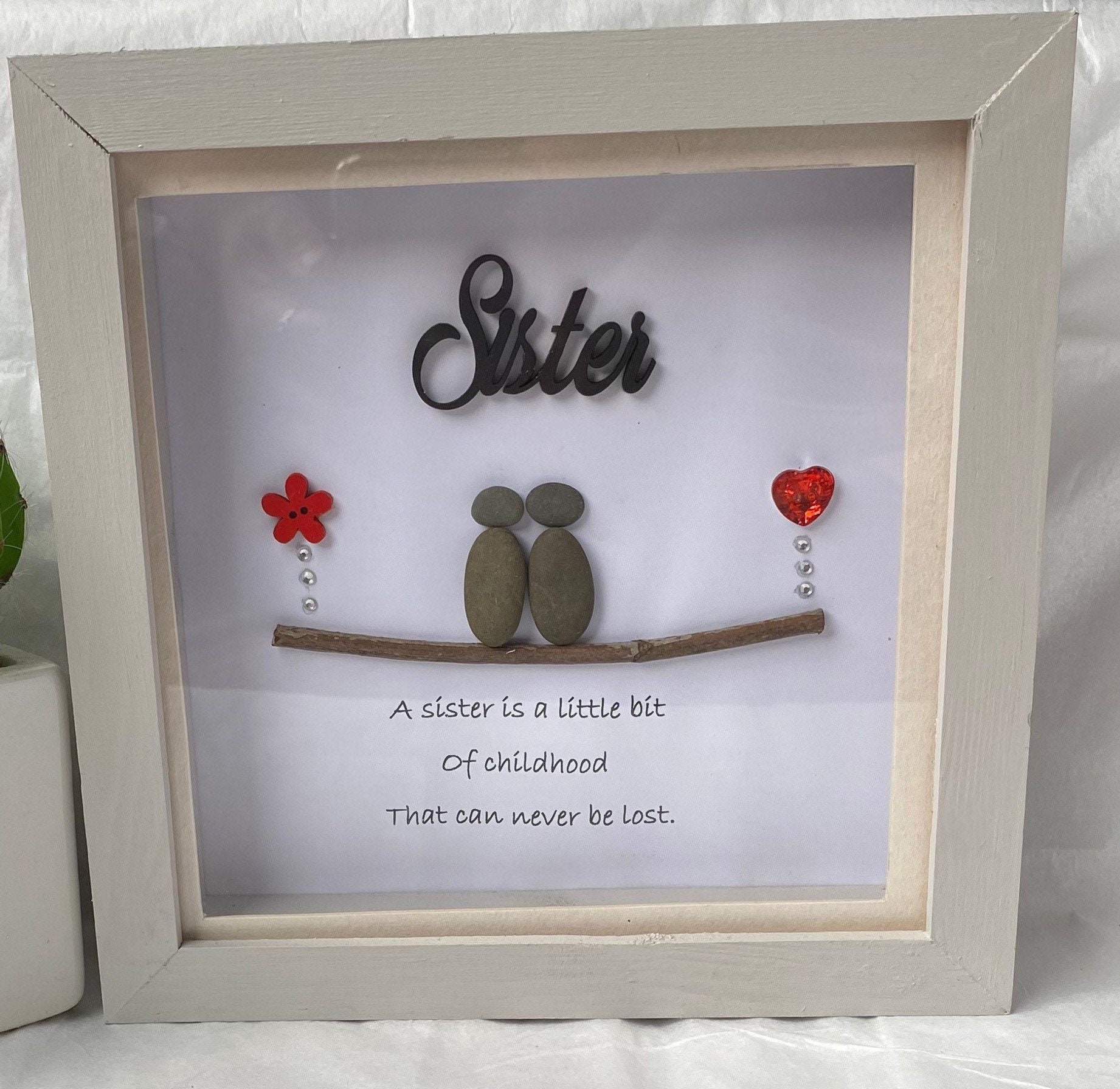 Sister Missing You Framed Personalised Wall Art Sister Birthday Gift ...
