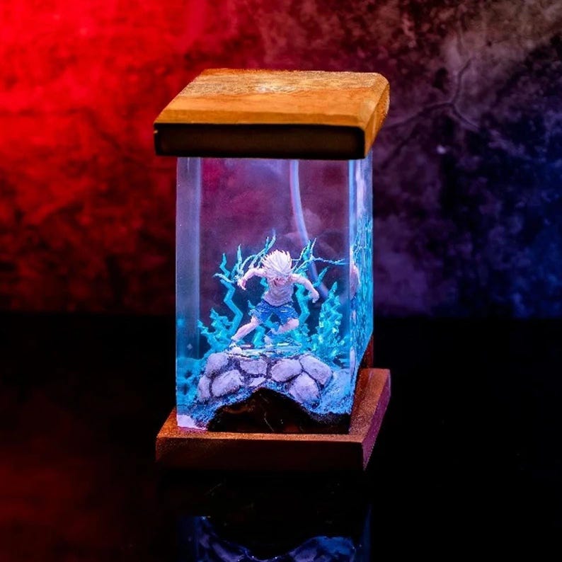Killua Zoldyck Lamp Hand‑cast Hunter X Hunter Epoxy Lamp Ver 3, Resin ...