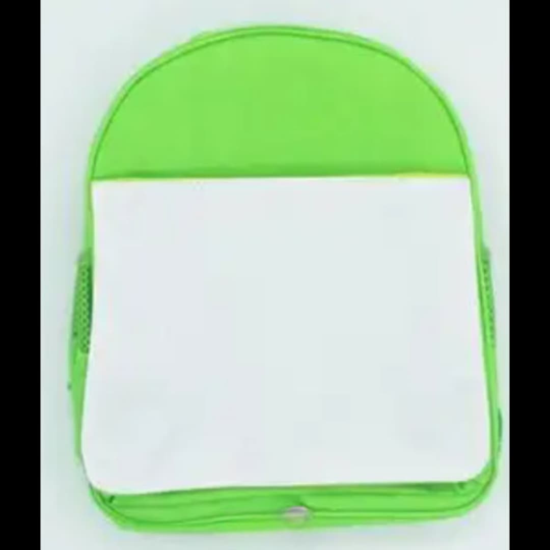 Blank Green Kids Sublimation Bookbag. - Etsy