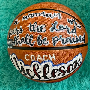 Custom Basketball Hand Painted - Etsy