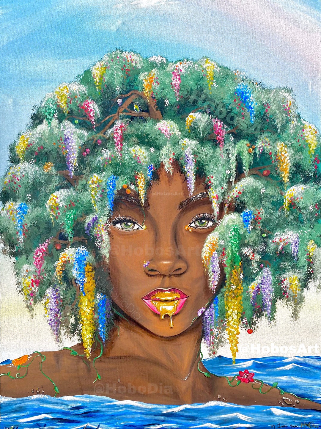 Forgiveness (tree Woman) Painting PRINTS - Mother Nature. Gifts for Her ...