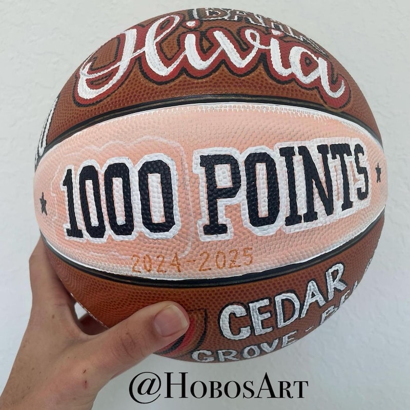 1000 Point Basketball - Etsy