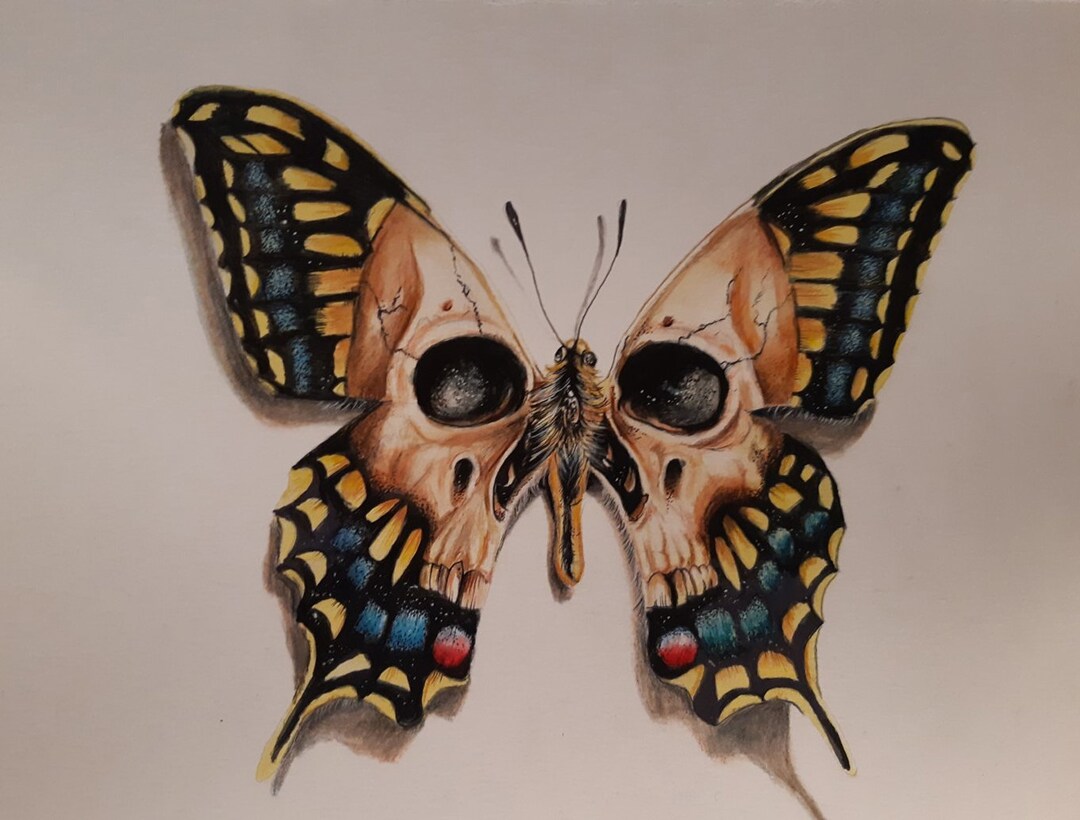 Skull Butterfly - Etsy