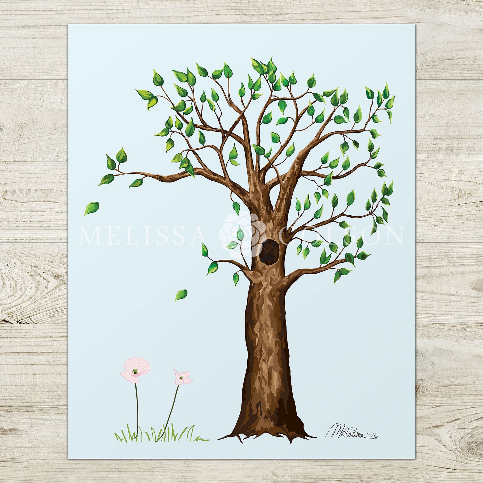 Woodland Tree Giclée Art Print, 8x10, 11x14, 16x20, Woodland Wonder ...