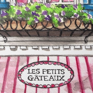 Les Petits Gateaux, Giclee Print, Watercolor, French Bakery, Patisserie ...