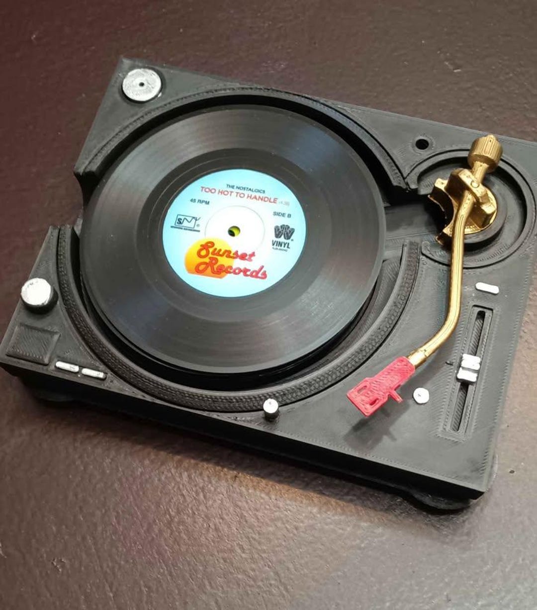 3D Printed Record Player Designed Coaster Set - Etsy