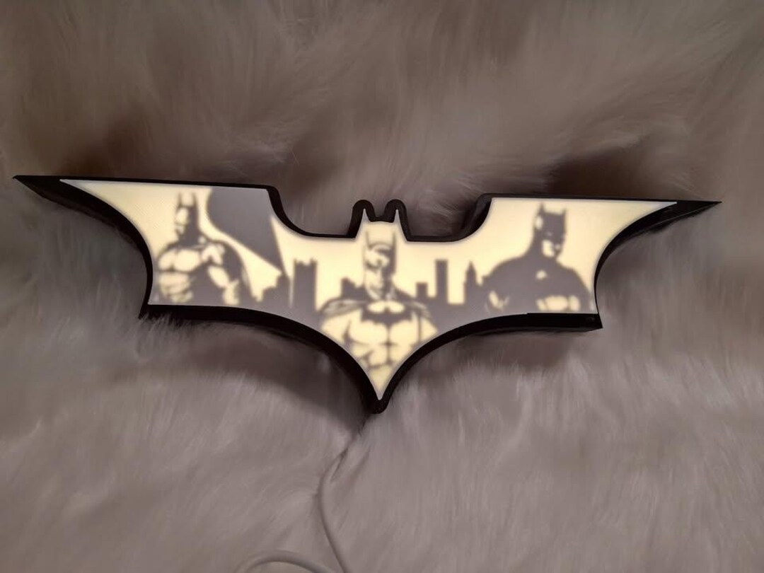 BATMAN 3d Printed Lighbox - Etsy