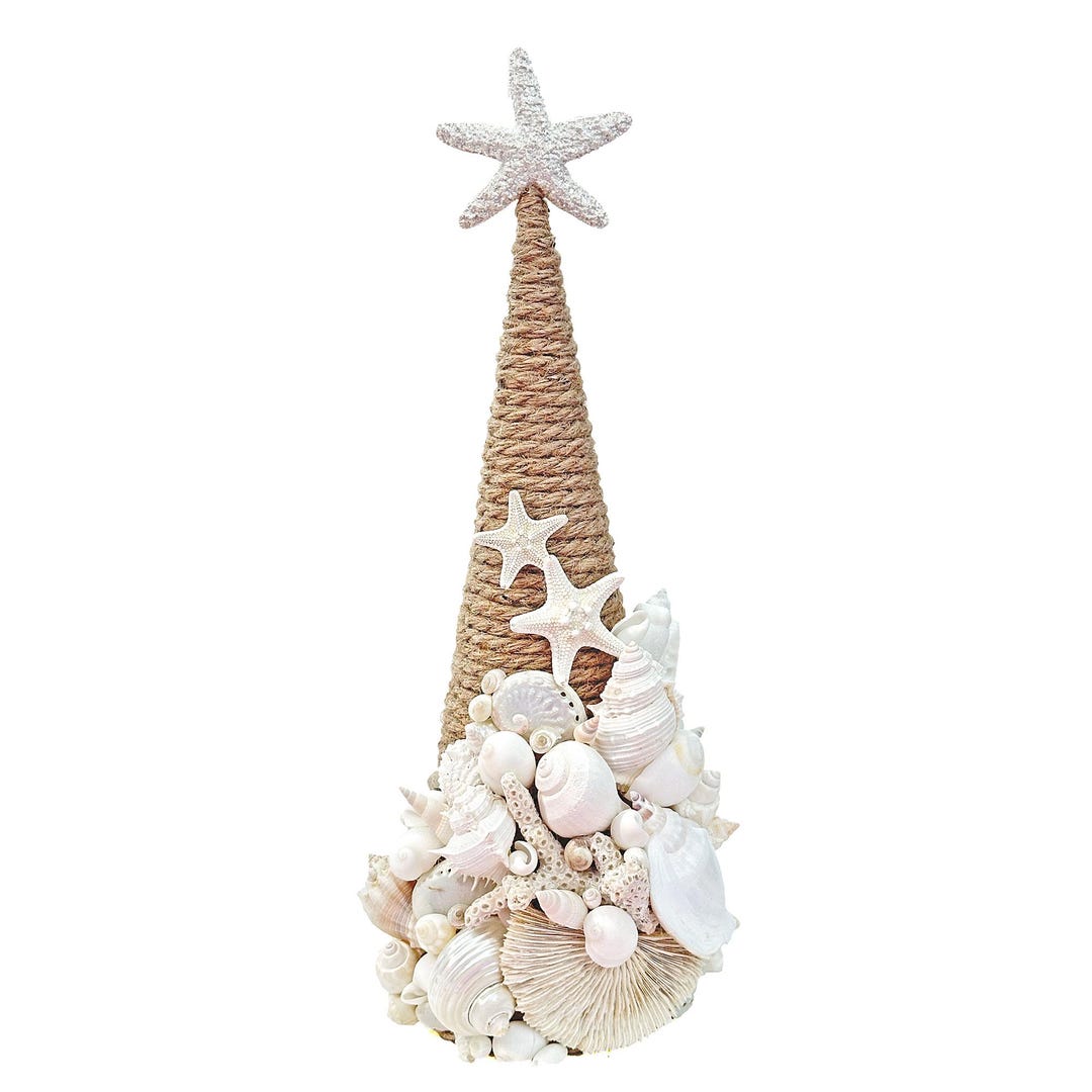 Seashell Coral Tree 14", Christmas Beach Decoration, Home Decoration ...