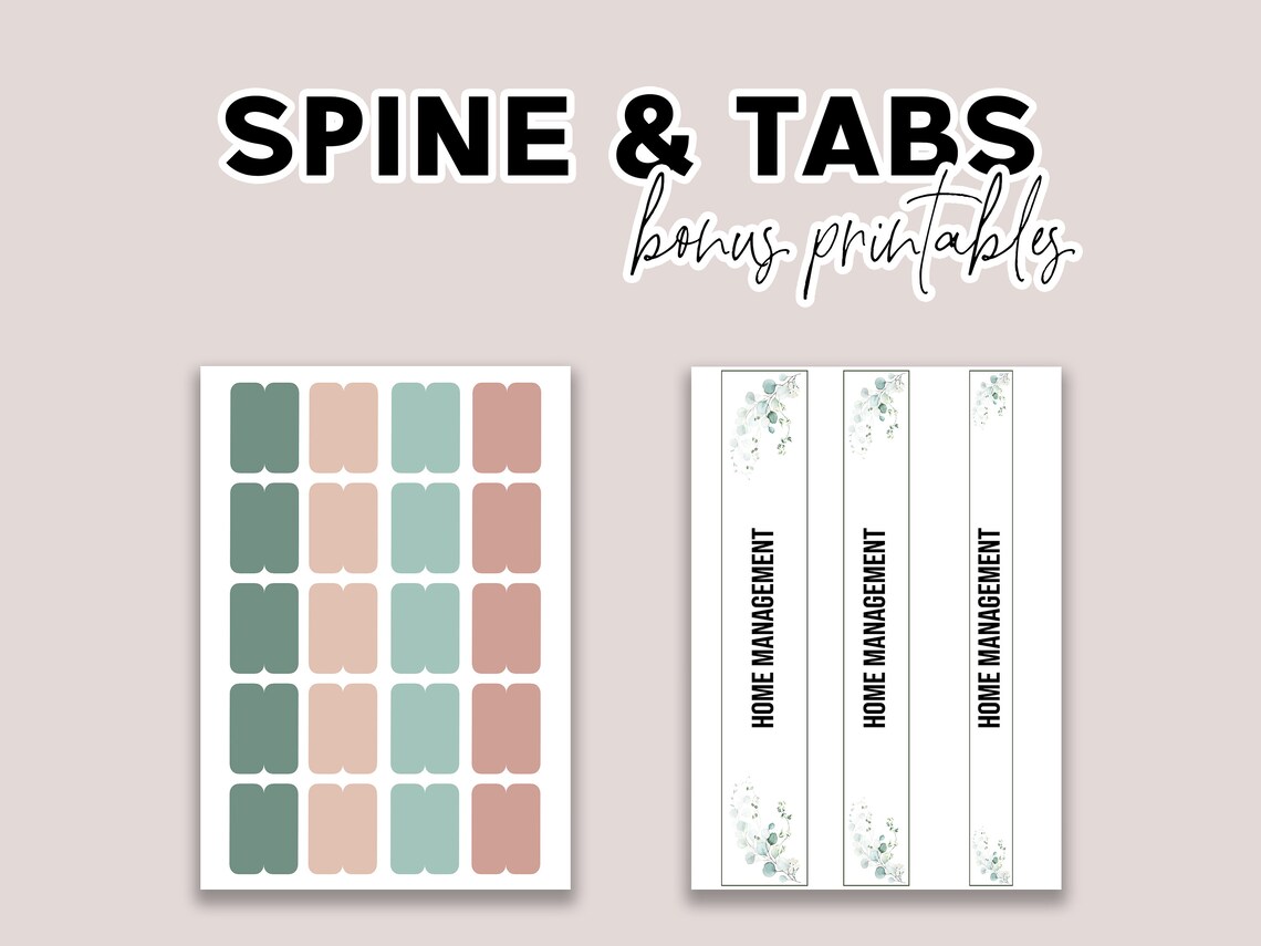 Home Management Binder Printable Home Management Planner Printable ...