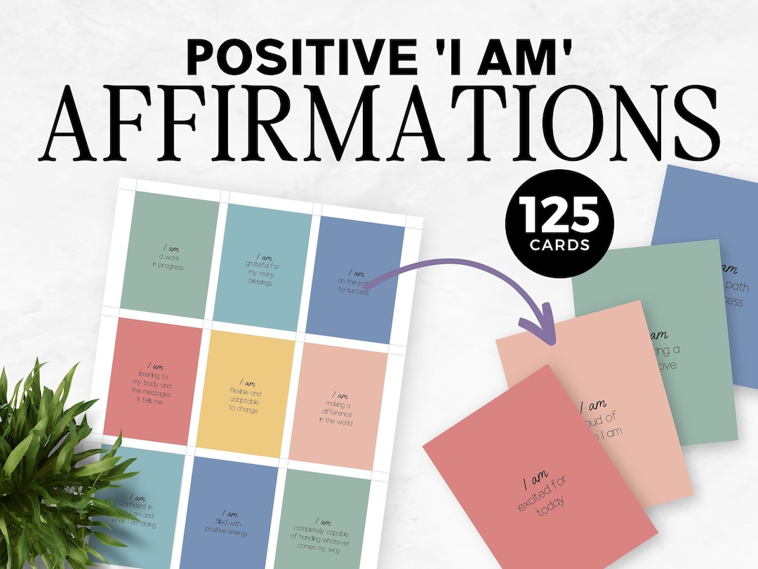 I Am Affirmation Cards | I Am Affirmation Cards Printable | Printable ...