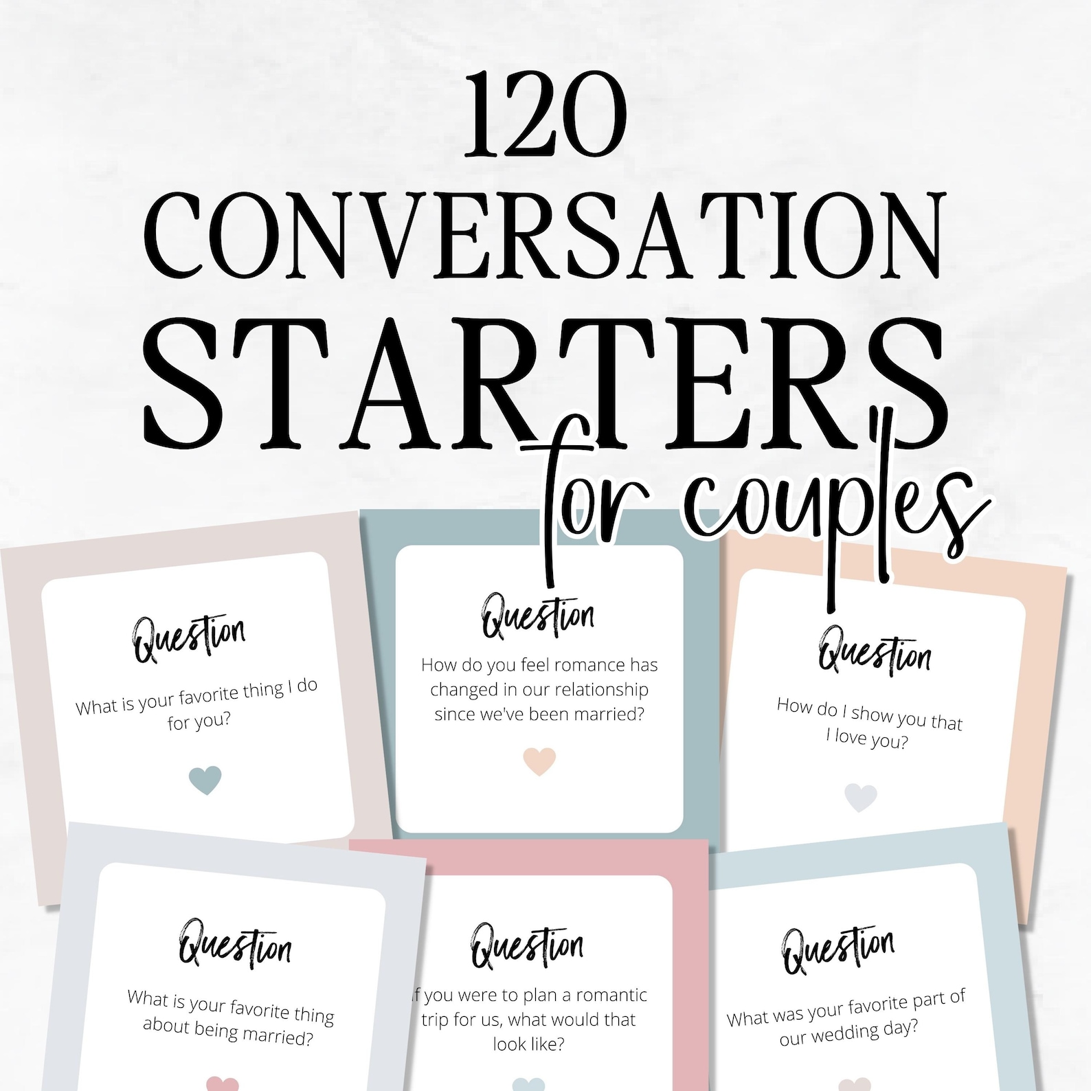Conversation Starters for Married Couples - Printable Conversation ...