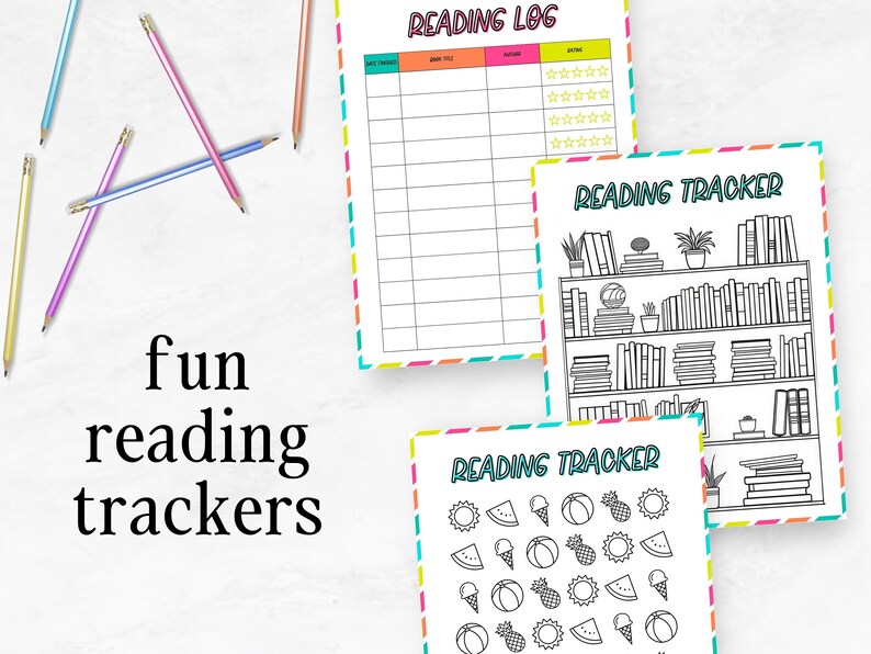 Kids Summer Reading Tracker Printable | Kids Reading Tracker ...