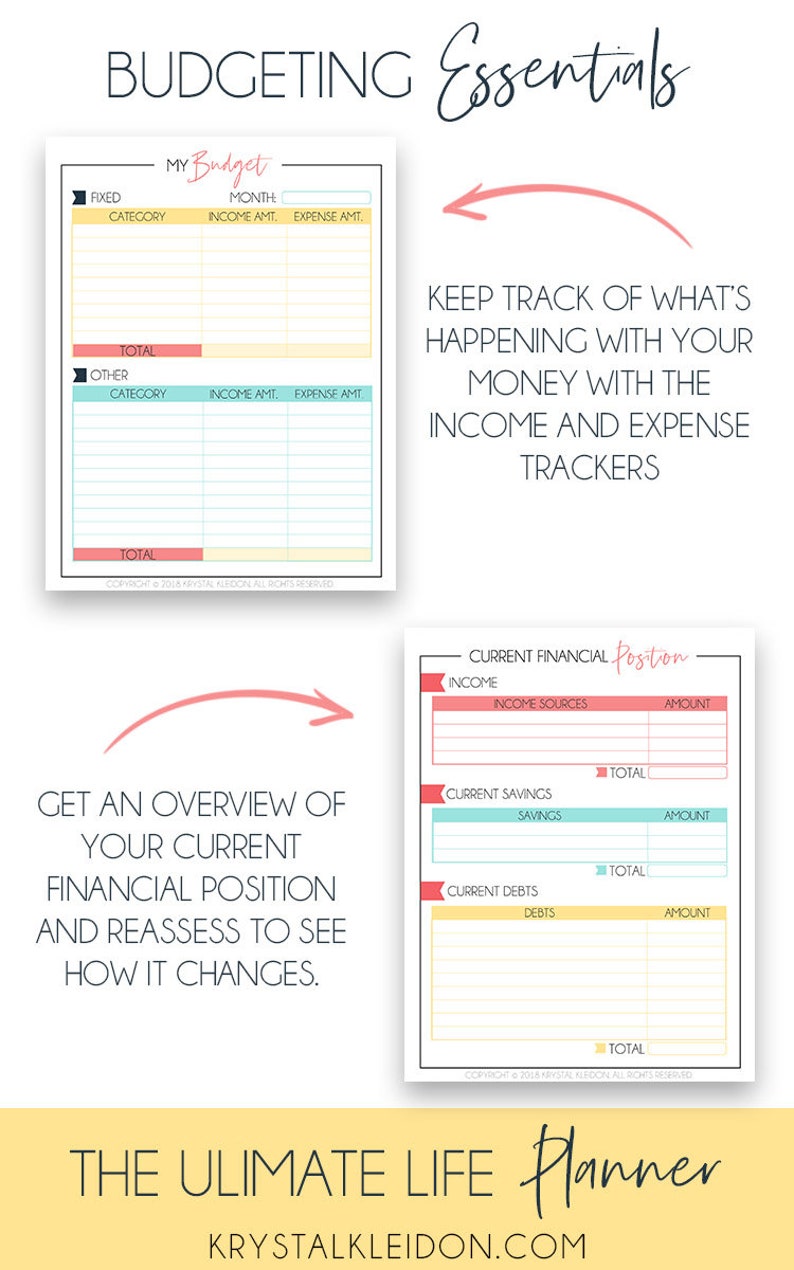 The Ultimate Life Planner, Printable Productivity Planner, Daily ...