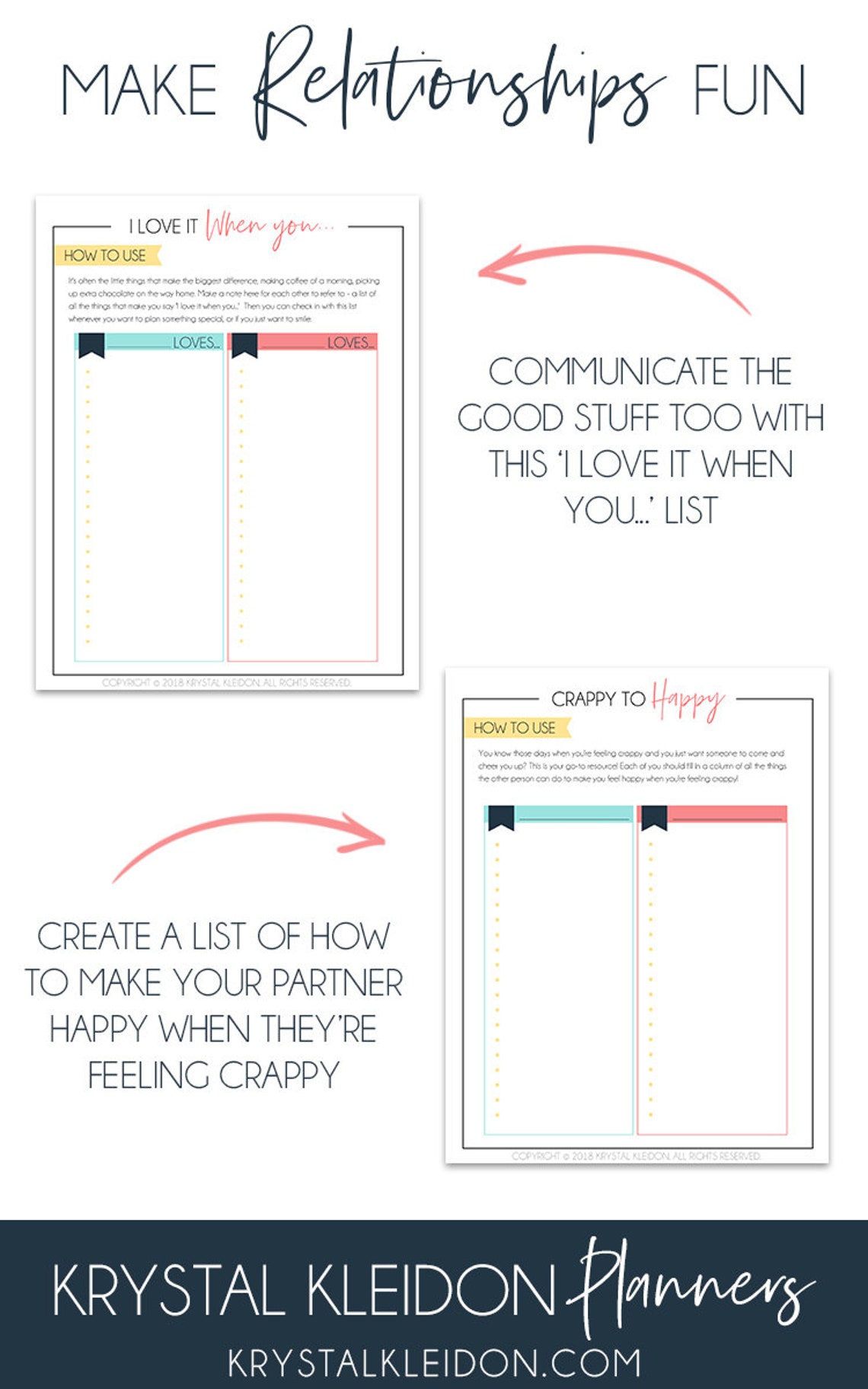 Our Relationship Planner Relationship Goal Planner - Etsy