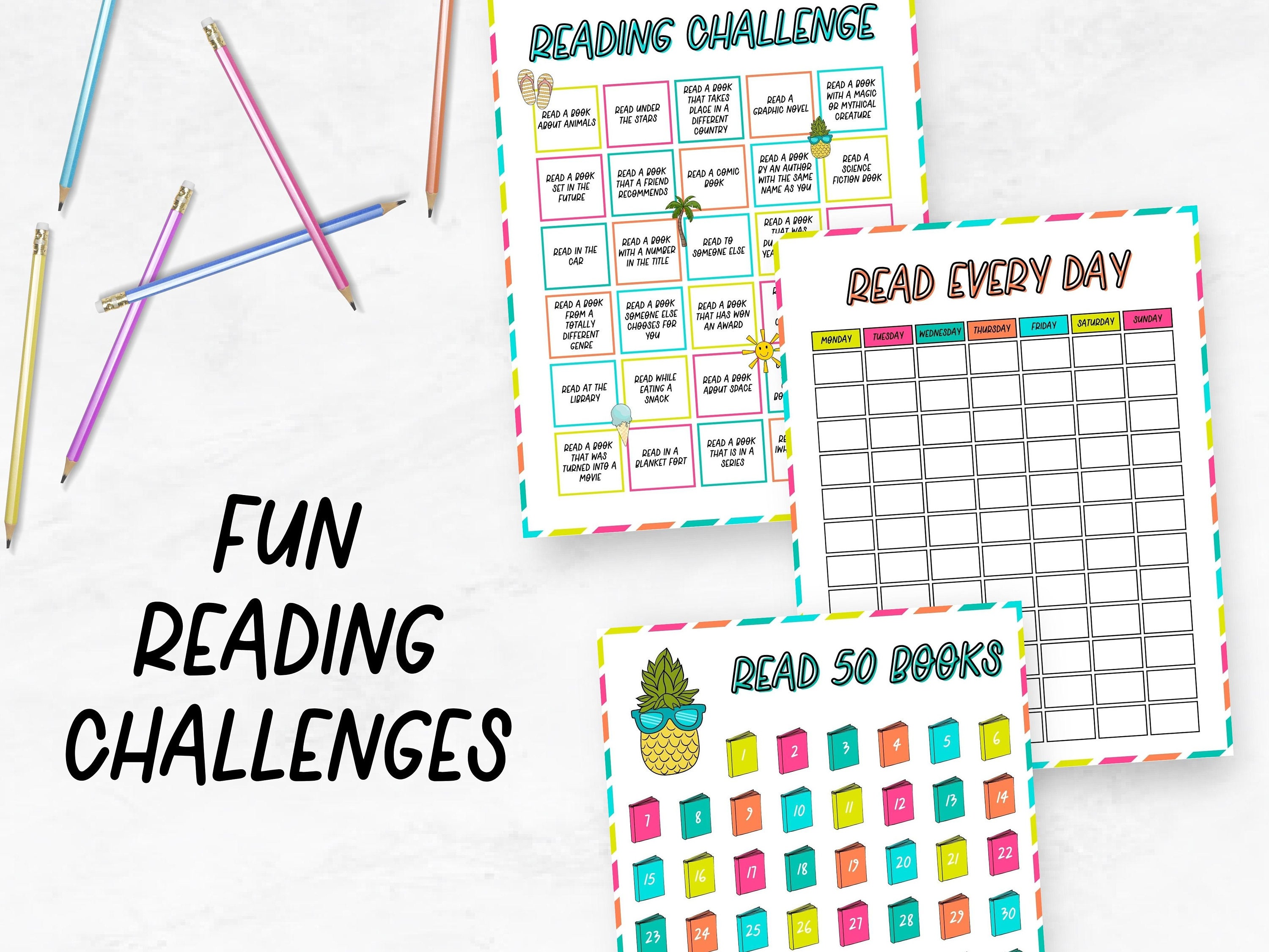 Summer Reading Tracker Bundle Printable | Kids Summer Printable ...