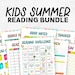 Summer Reading Tracker Bundle Printable | Kids Summer Printable ...