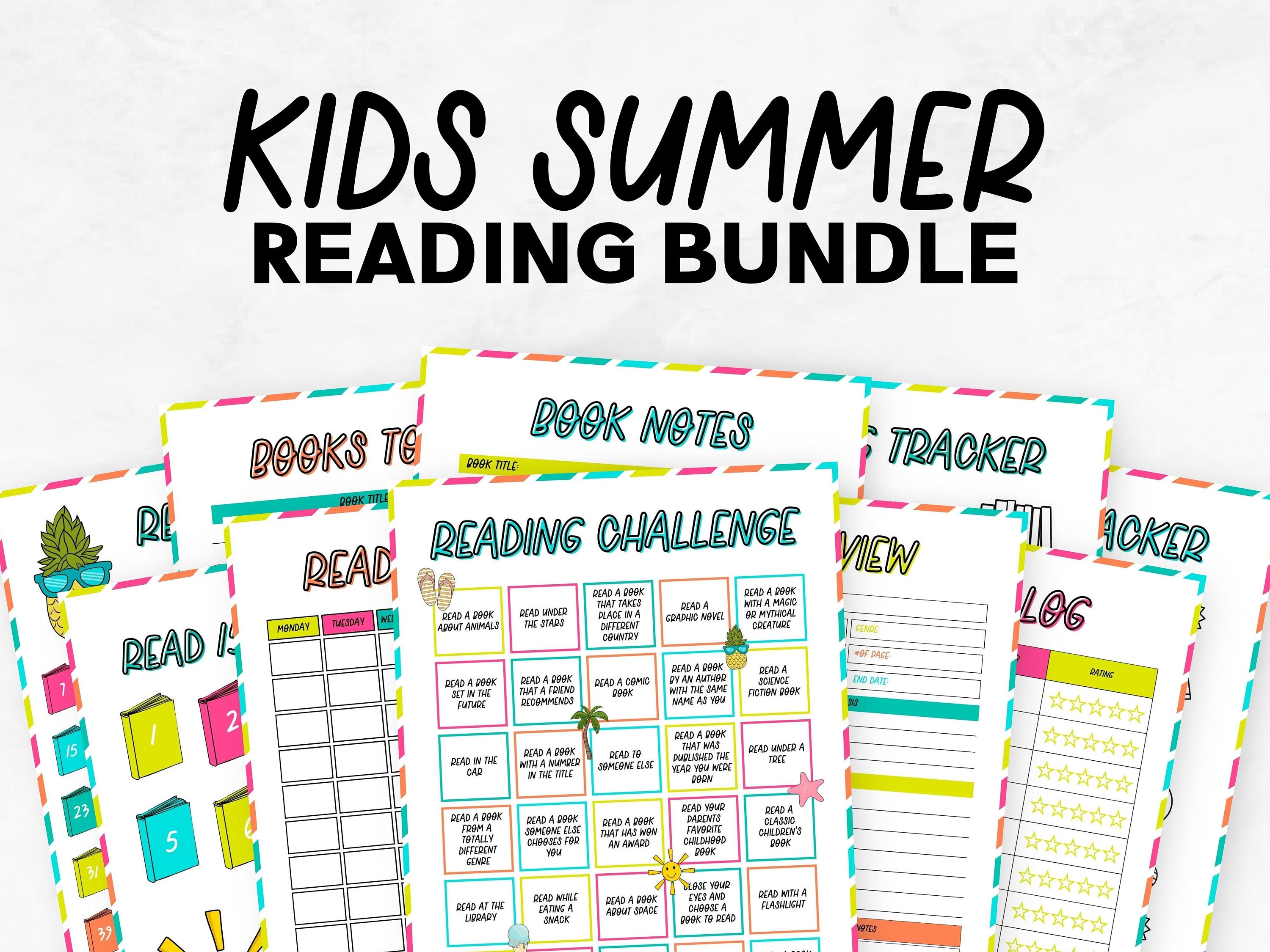 Summer Reading Tracker Bundle Printable | Kids Summer Printable ...
