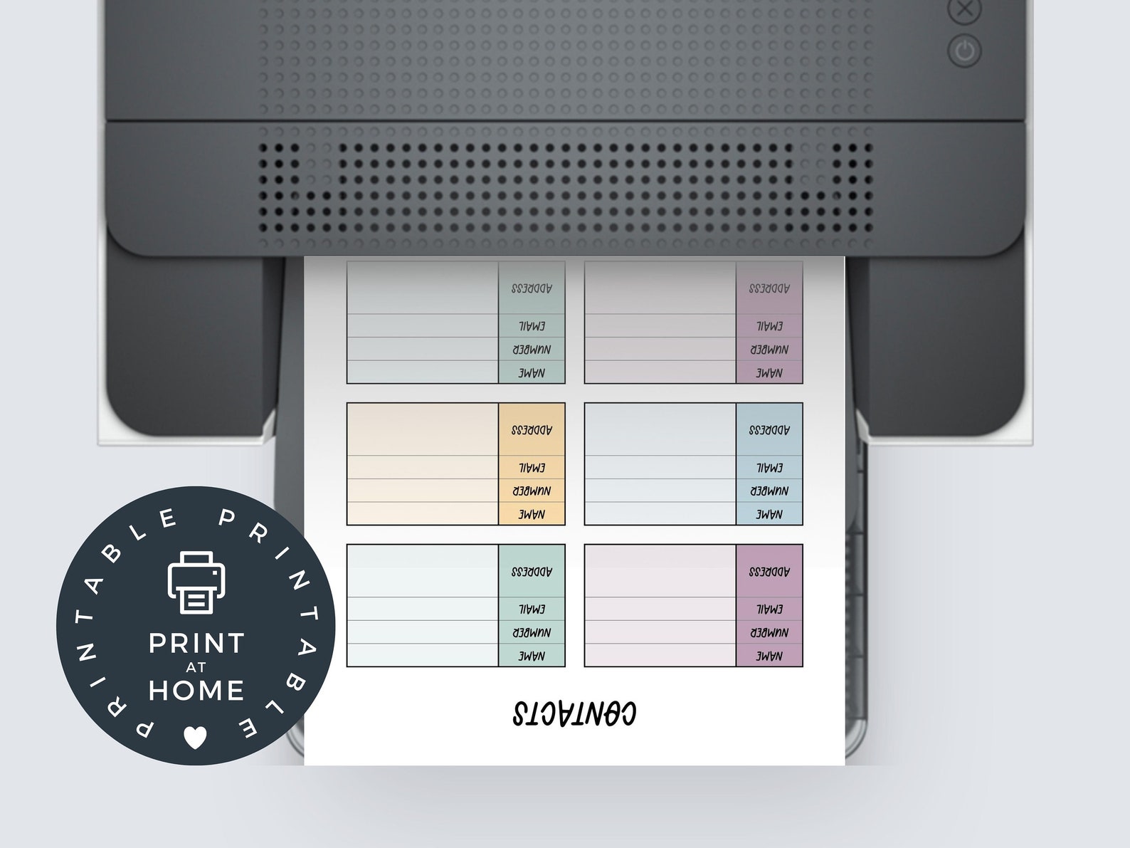 Printable Contact List | Important Phone Numbers Printable | Contact ...