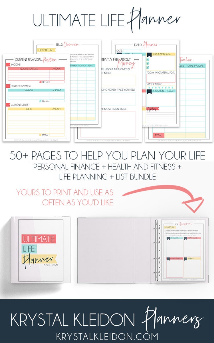 The Ultimate Life Planner, Printable Productivity Planner, Daily ...