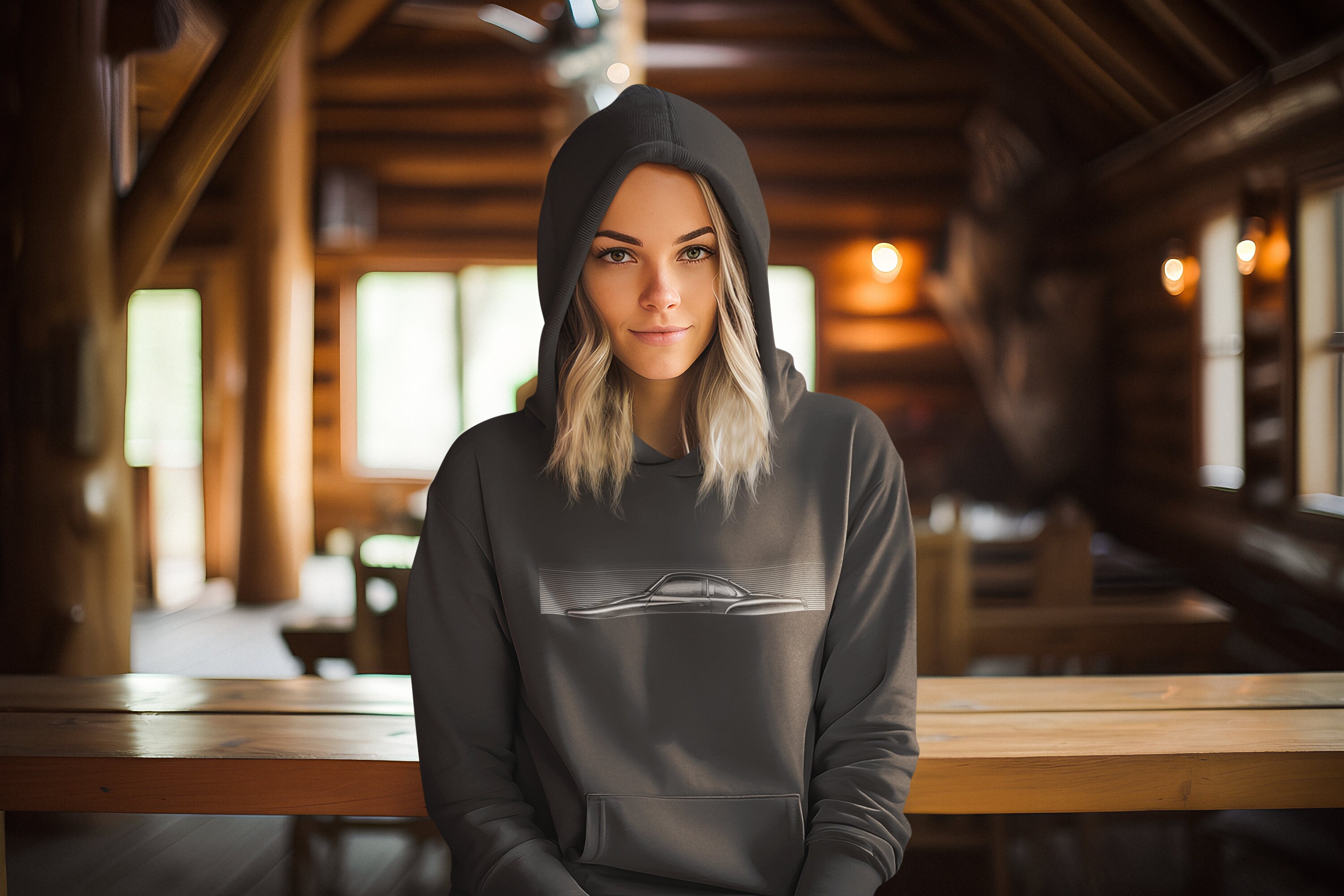 Classic Karmann Ghia Hoodie, Aircooled Sweatshirt, Car Enthusiast, Car ...