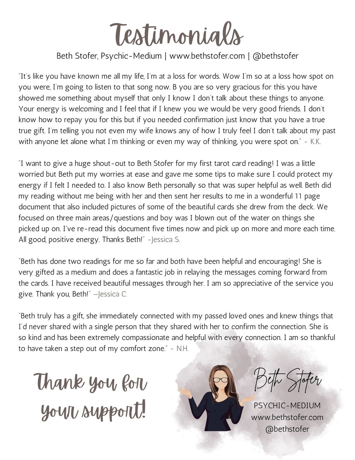 Divine Feminine/goddess Oracle Card Reading Beth Stofer Psychic Medium ...