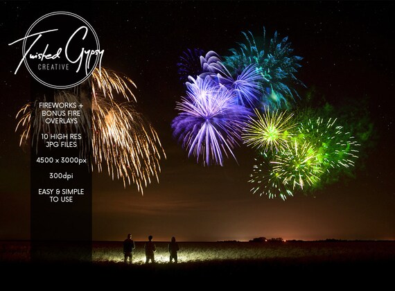 Fireworks Overlays Bonus Fire | Etsy