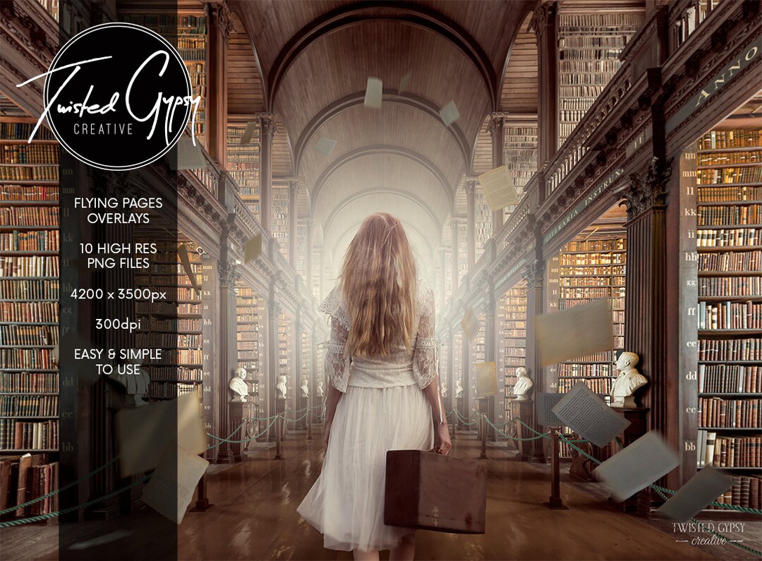 Aged Paper - 10 Flying Pages Overlays - Etsy