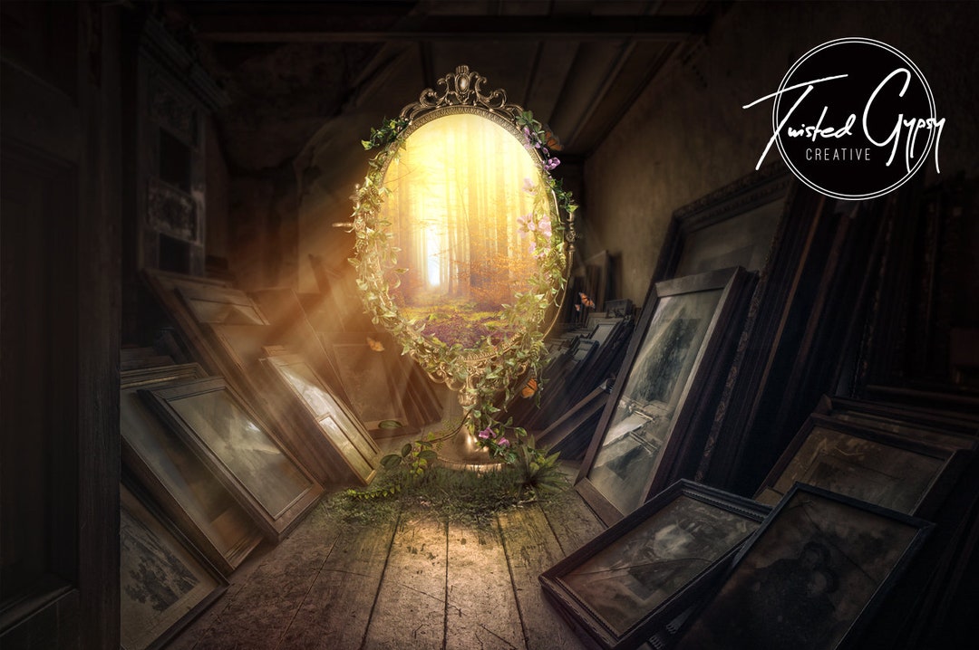 Magic Mirror Digital Background - Etsy