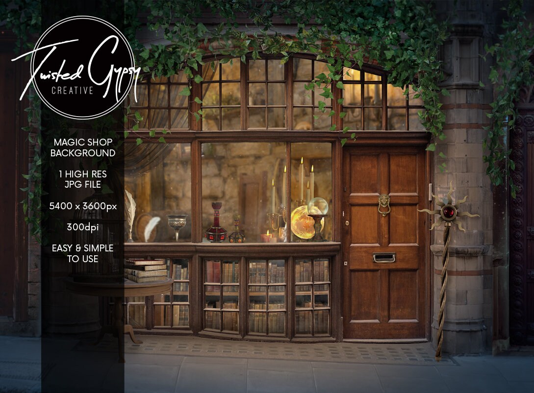 Magic Shop Digital Background - Etsy