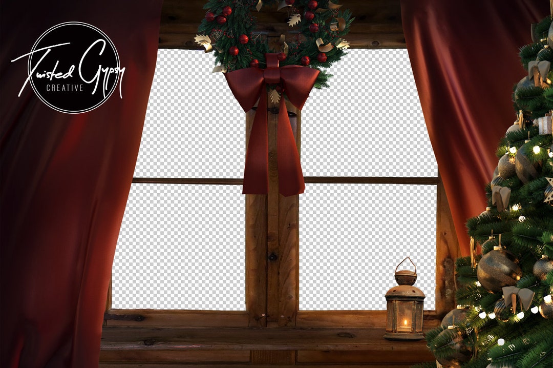Christmas Window Overlay - Etsy