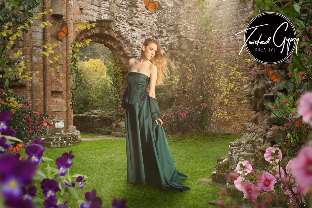 The Secret Garden - Digital Background - Etsy