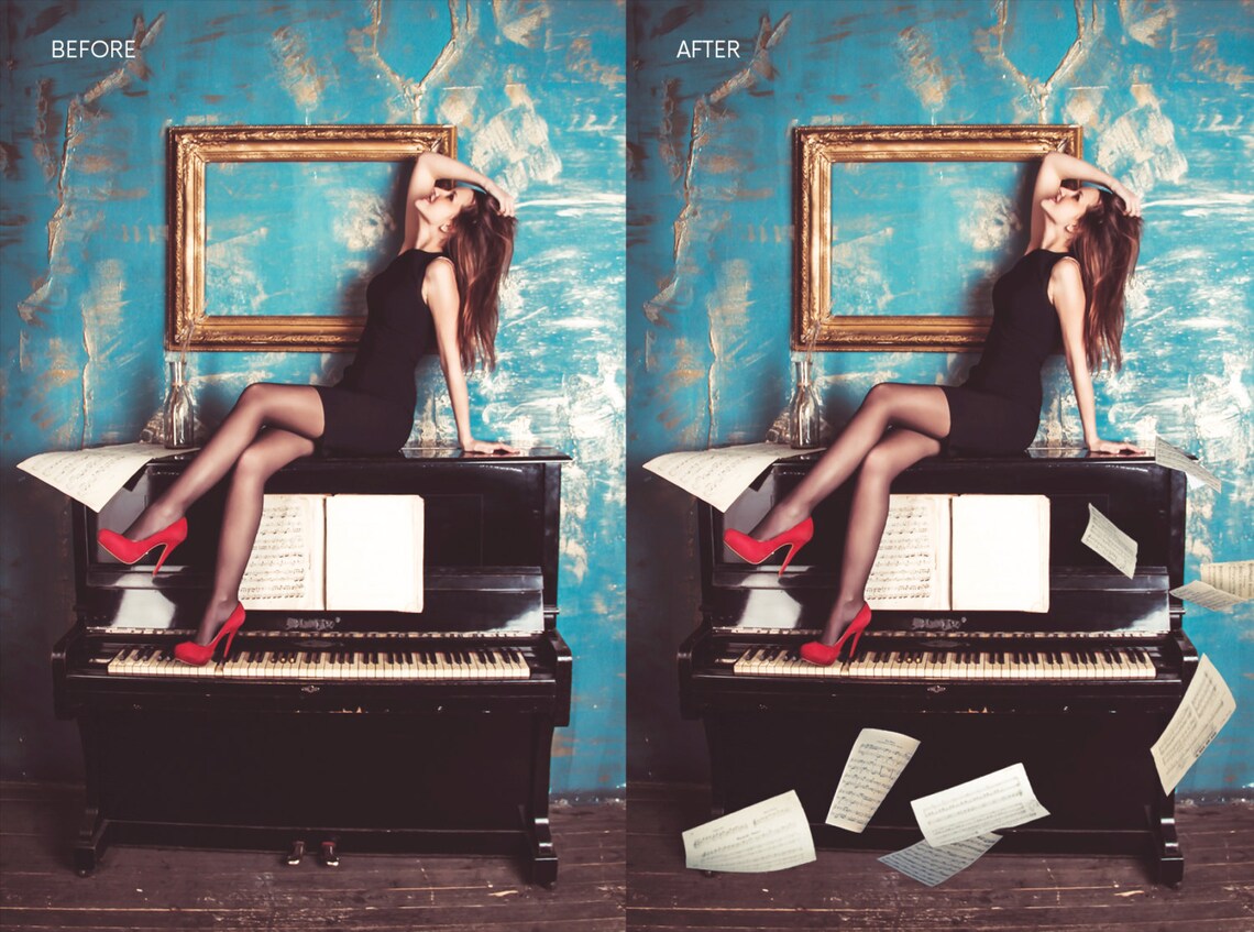 Sheet Music Overlays Flying Paper Bonus Sheet Music - Etsy